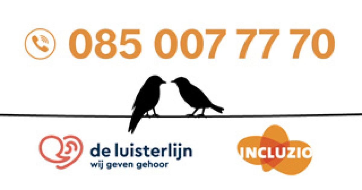 Incluzio en de Luisterlijn lanceren speciaal telefoonnummer in Week tegen Eenzaamheid | Incluzio